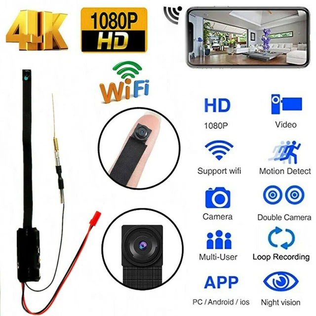 HD 4K 1080P WIFI Mini CCTV Camera DIY Module Wireless IP DVR Nanny Home ...