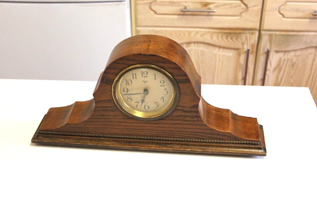 1930S FHS OAK Cased Napoleon Hat Mantel Clock (4905) £60.00 - PicClick UK