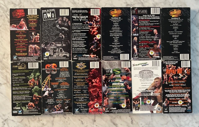 LOT OF 12 Wrestling WWF WWE VHS Tapes - Hulk Hogan/Stone Cold/The Rock ...