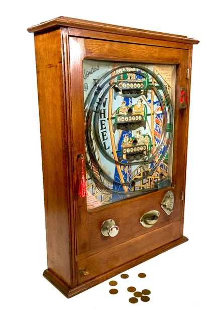 ANTIQUE GIANT 1950S Big Wheel by Wondermatics Arcade Coin Operated ...