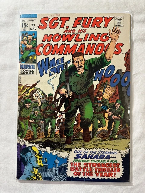 MARVEL COMICS SGT. FURY AND HIS HOWLING COMMANDOS #72 EUR 4,61 ...