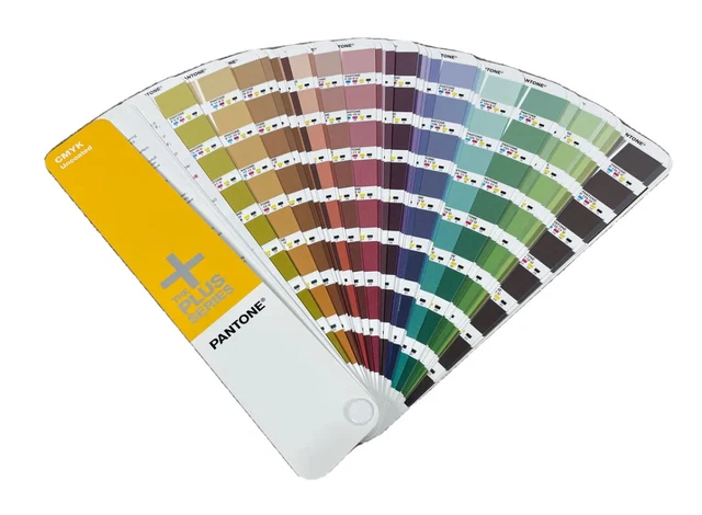 THE PLUS SERIES Pantone Formula Color Guide CMYK Uncoated Book Graphics ...