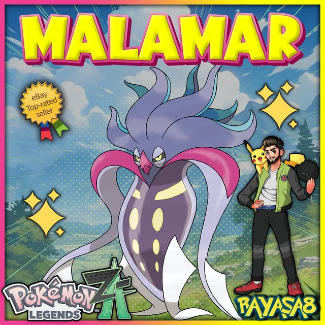 MALAMAR POKÉMON LEGENDS ZA 6IV Best Stats Home🌟 Mega Evolution... $3.43 ...