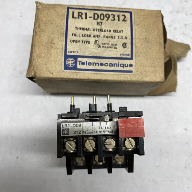 TELEMECANIQUE LR1-D09312 OVERLOAD Motor Protection Relay 660v 20a $69. ...
