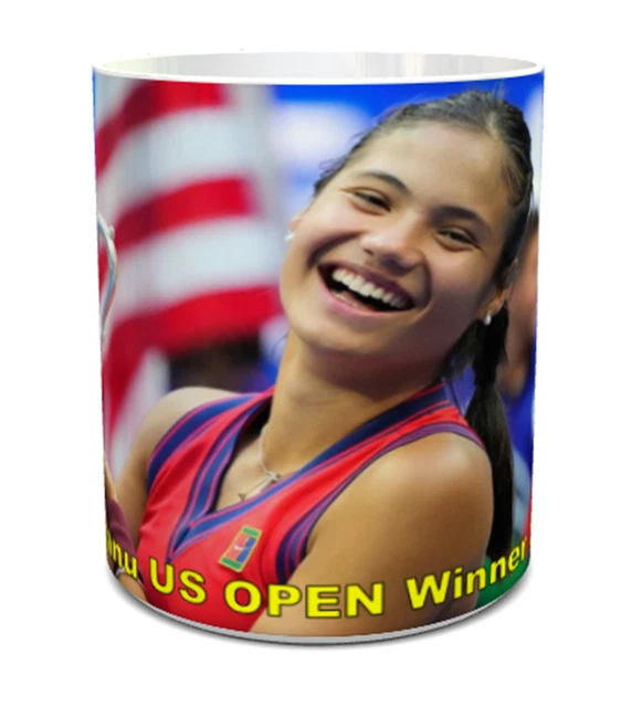 EMMA RADUCANU US OPEN 2021 winner mug £10.99 - PicClick UK