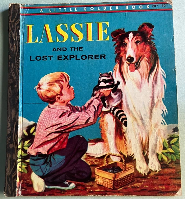 VINTAGE LITTLE GOLDEN Book Lassie and The Lost Explorer Leon Frank ...