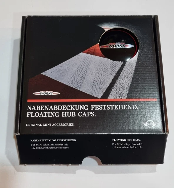 GENUINE MINI JCW Floating Spinning Hub Cap Badge Set 3612469710, F56 ...