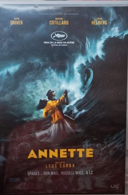 DVD DU FILM ANNETTE de Leos Carax avec Adam Driver et Marion Cotillard ...