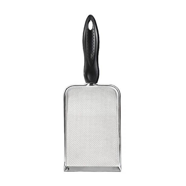 STAINLESS STEEL LITTER Sifter Fine Mesh Reptile Poop Scooper Sand ...