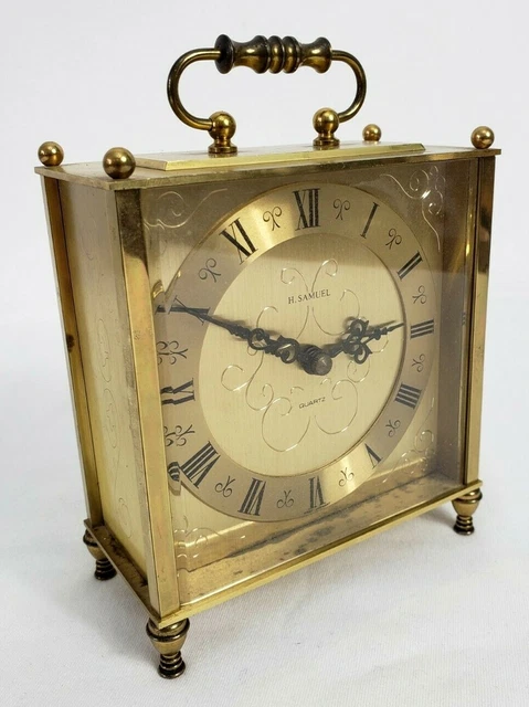 VINTAGE RETRO H Samuel Brass Carriage Clock 155 £14.97 - PicClick UK