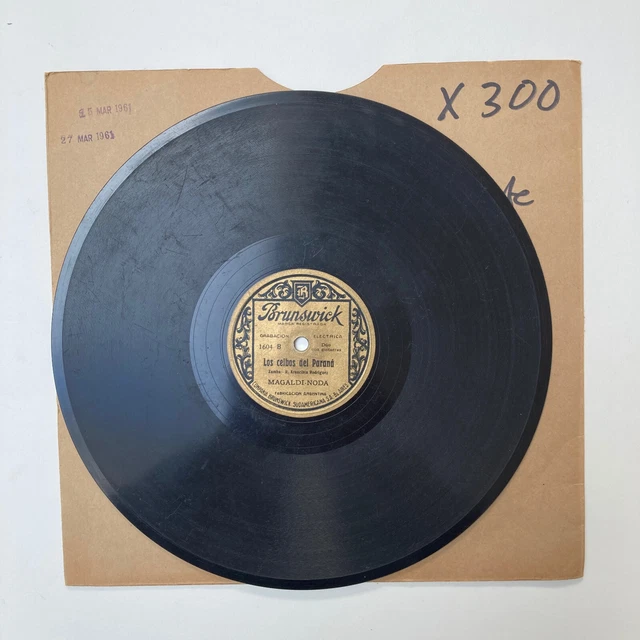 ARGENTINA ~ 78 RPM SHELLAC RECORD ~ LISTEN ~ X300 folk EUR 23,30 ...