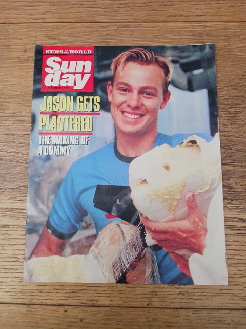 JASON DONOVAN NEWS Of The World Sun magazine December 3rd 1989 Bigfoot ...