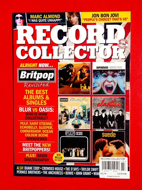 UK RECORD COLLECTOR Magazine July 2024 - Britpop Revisited Blur Oasis ...