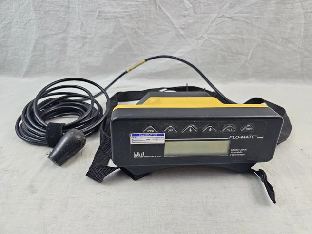 MARSH MCBIRNEY FLO-MATE Model 2000 Portable Flowmeter W/ Strap And ...