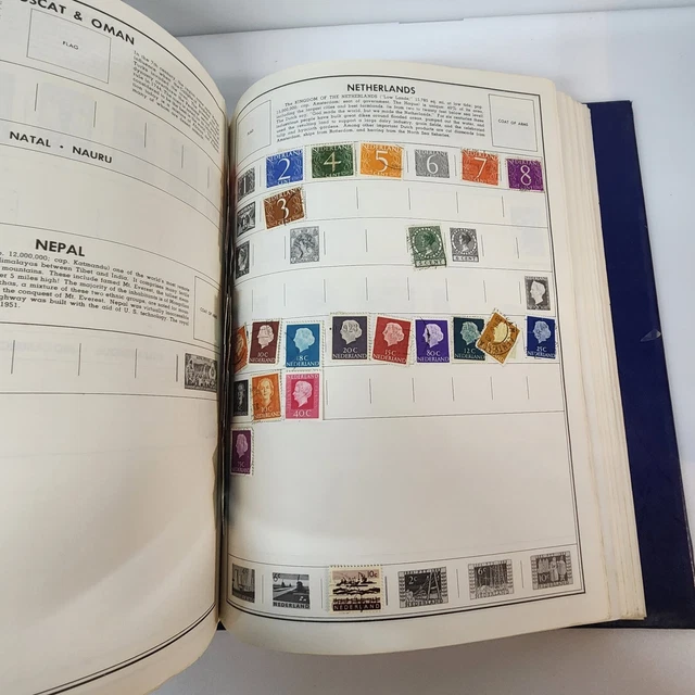 VINTAGE AMBASSADOR STAMP Collection Album Stamps Inside WWII Lot Of 2 ...