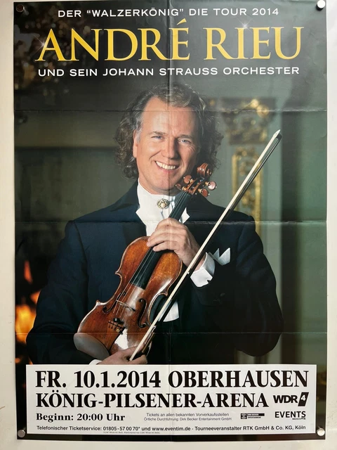 ANDRE‘ RIEU KONZERTPOSTER PLAKAT Und sein Johann Strauss Orchester EUR ...