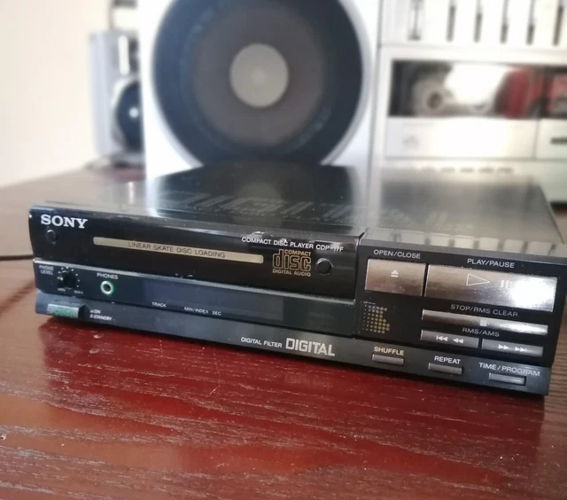 SONY CDP 17F vintage CD-player , working - demo video in description ...