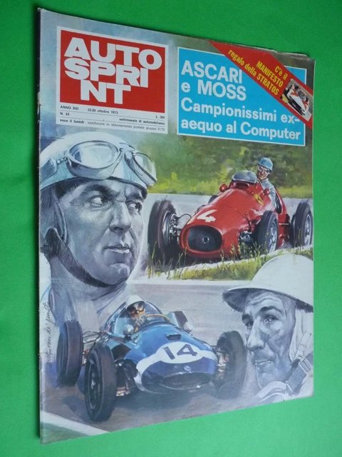 AUTOSPRINT 1973/43 ASCARI Moss Jackie Stewart Fittipaldi Rally Spray ...