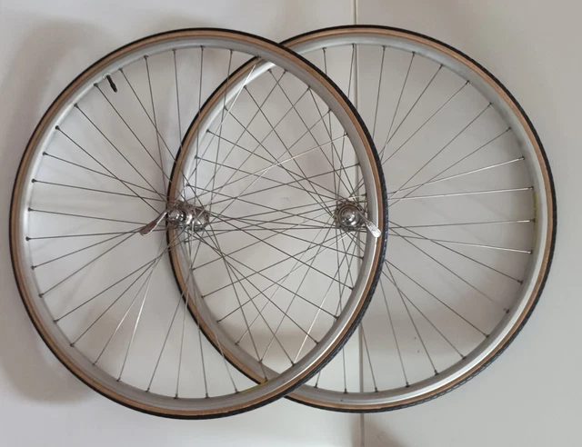 COPPIA RUOTE CORSA Ambrosio con mozzi Campagnolo Record EUR 300,00 ...