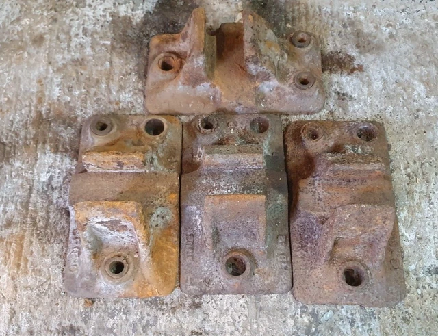 CAST IRON RAILWAY Track Chair unrestored various regions price each ...