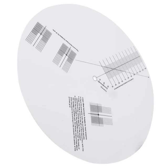 1PC PROFESSIONAL ANTI-SLIDING Vinyl Record Pickup Calibration Plate ...