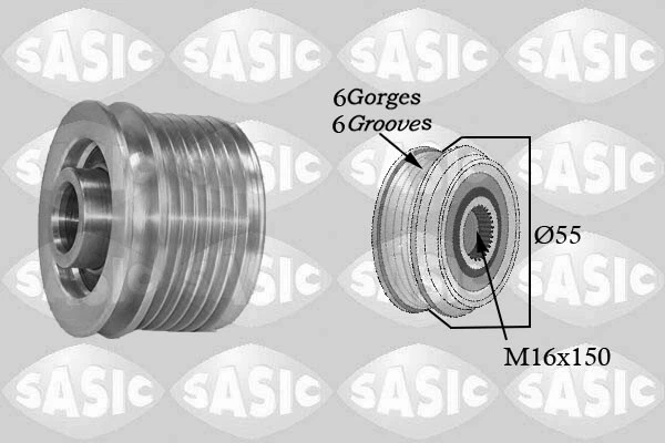 SASIC 1674001 ALTERNATOR Freewheel Clutch for DACIA,NISSAN,RENAULT $55. ...
