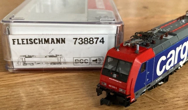 FLEISCHMANN 738874 E-LOK Re 482 Cargo SBB DIGITAL SOUND OVP Spur N EUR 259,99 - PicClick DE