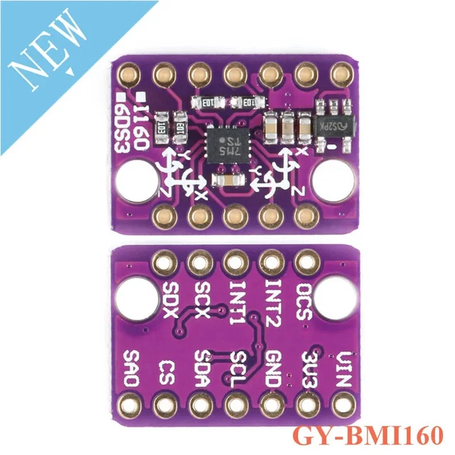 BMI160 6-AXIS GYRO Accelerometer Sensor Module IIC I2C SPI 3-5V $7.02 ...
