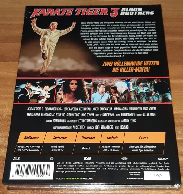 KARATE TIGER 3 - Blood Brothers (limited Mediabook-Blu-ray+DVD/Cover B) NEU/OVP EUR 45,00 ...
