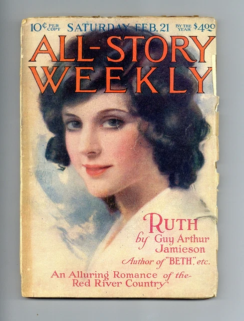 ALL-STORY WEEKLY PULP Feb 21 1920 Vol. 107 #2 VG £82.95 - PicClick UK