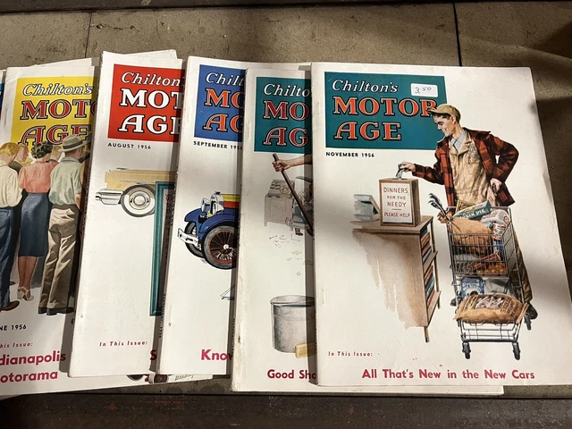 RARE CHILTON'S MOTOR AGE Magazine Collection 10 Issues ~ 1956 £14.78 ...