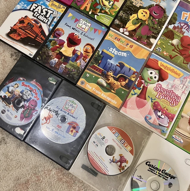 BARNEY THE PURPLE Dinosaur DVD Lot of 22 Children / Toddler Educational ...
