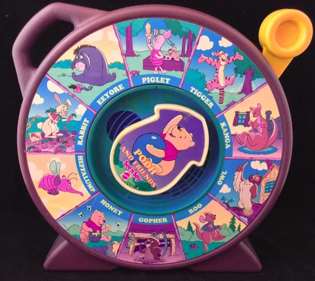 Vtg 1989 Mattel Purple See N Say Winnie The Pooh And Friends Talking