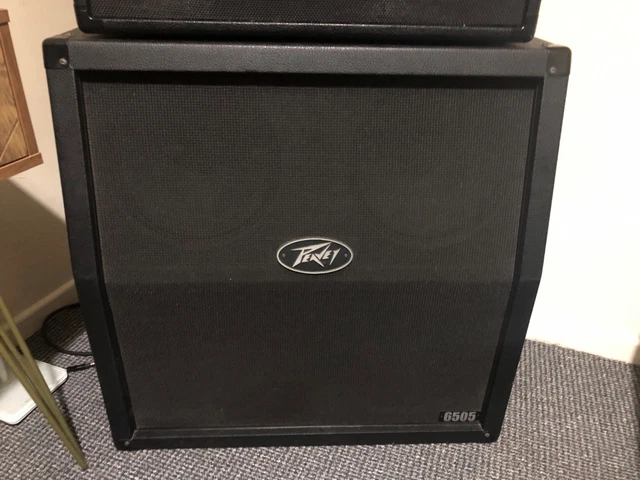 PEAVEY 6505 4X12 unloaded empty/no speakers slanted halfstack guitar ...
