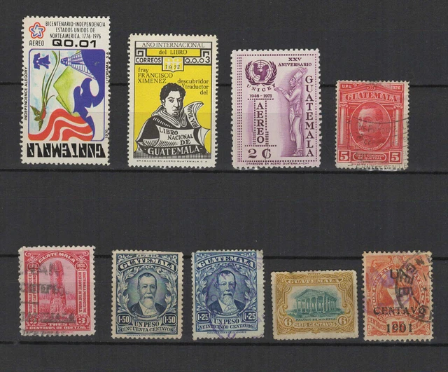 GUATEMALA ANNÉES 1900/70 9 timbres anciens /T2324 EUR 1,80 - PicClick FR
