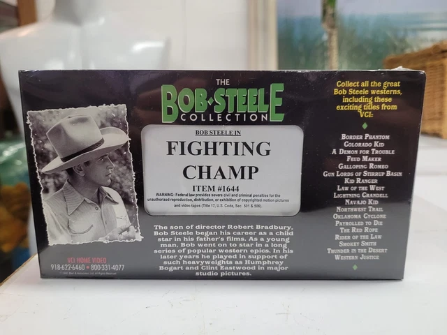 THE BOB STEELE collection Western Classics VHS FACTORY SEALED / r4 t6 £ ...