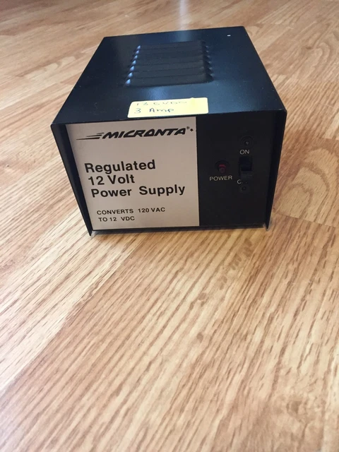 MICRONTA 22-8244 REGULATED 12 Volt Power Supply 13.5VDC@3A For Ham ...