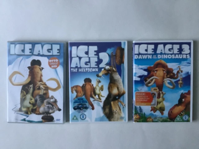 ICE AGE, ICE Age 2, The Meltdown, Ice Age 3, Dawn of the Dinosaurs, DVD ...