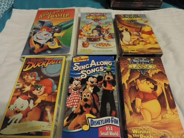 Walt Disney Mini Classics Vhs Lot Of 6 Pooh Ducktales Sing Along Brave