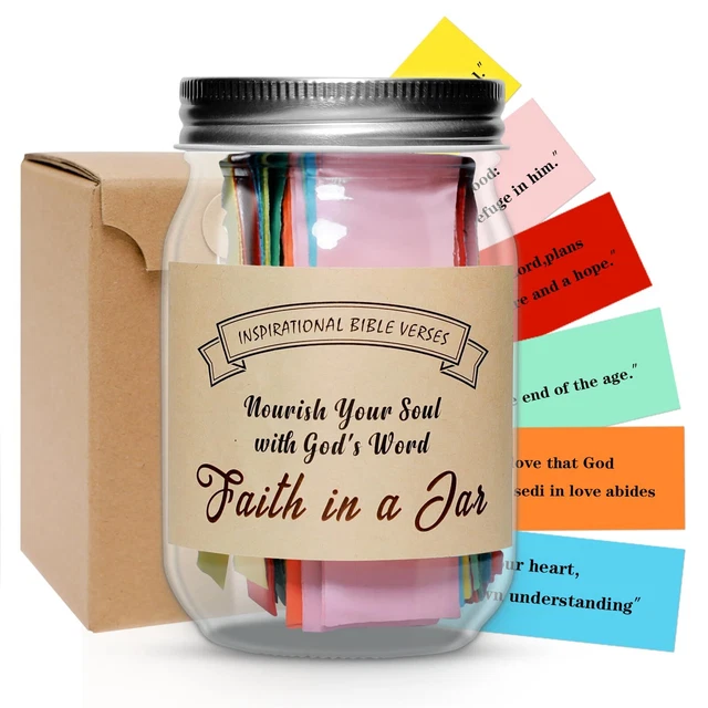 INSPIRATIONAL BIBLE VERSES Jar,Prayer Requests,Faith in a Jar,Christian ...