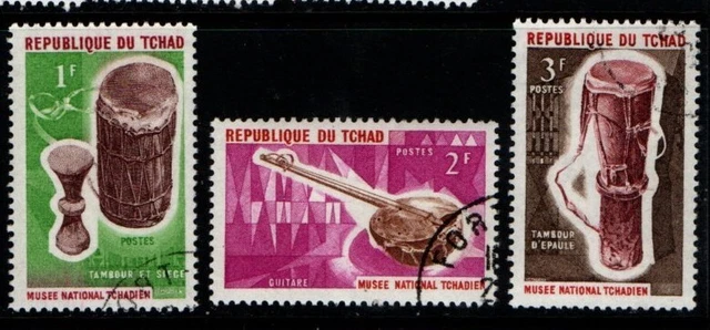 CHAD REPUBLIC OF Tchad 1965 Native Instruments short set to 3f SG141-43 ...
