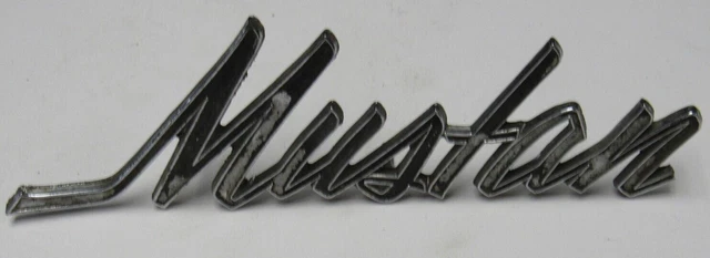 VINTAGE 1969-1973 FORD Mustang Script Fender Emblem / Badge - 16098 ...