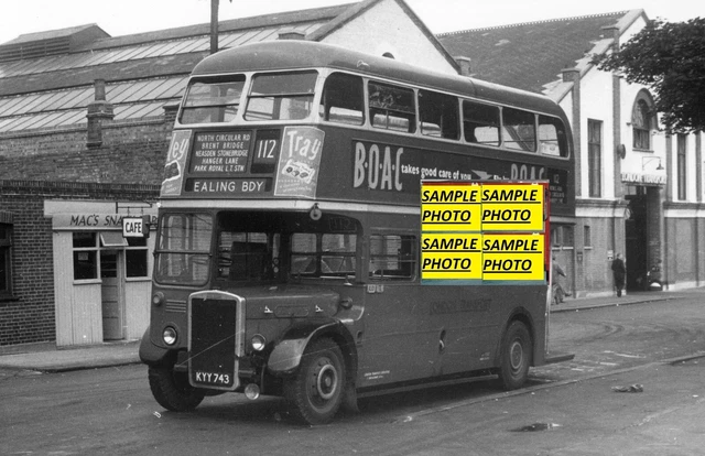 LONDON TRANSPORT B&W Bus Photograph-RTL 773 Route 112 £1.00 - PicClick UK