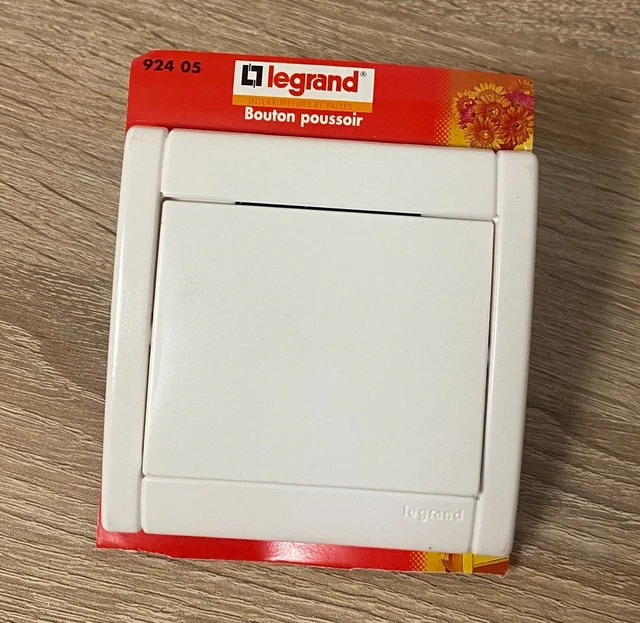 LEGRAND SAGANE OPALIS Blanc - Bouton poussoir - NEUF EUR 22,00 ...