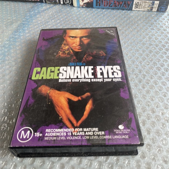 SNAKE EYES -VHS - Big Box Ex Rental - Cleaned & Tested $14.00 - PicClick AU