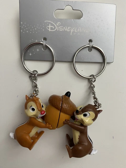 PORTE CLÉ PC Tic et Tac Duo DISNEYLAND PARIS Keychain Chip and Dale ...