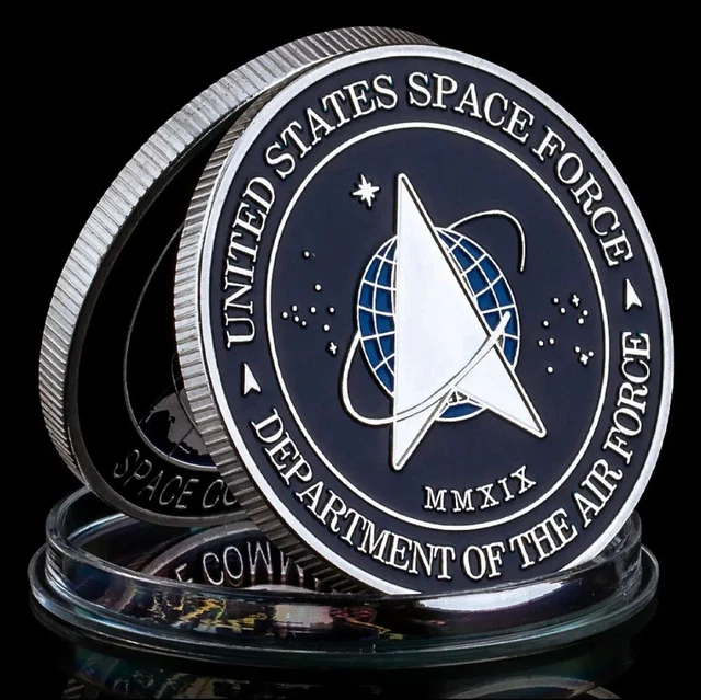 U.S.A.F SPACE FORCE Challenge Coins 40mm Space Command £8.00 - PicClick UK