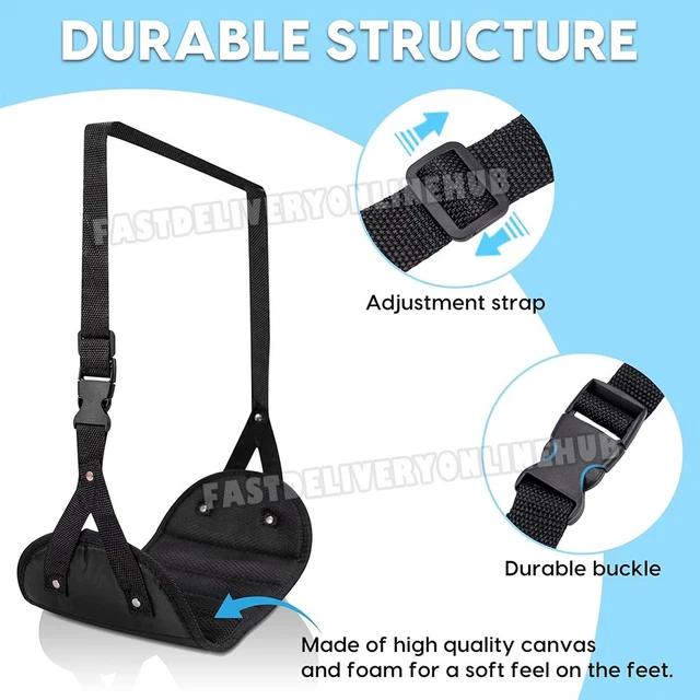 TRAVEL FOOT REST Footrest Leg Pillow Flight Memory Foam Cushion Hammock ...