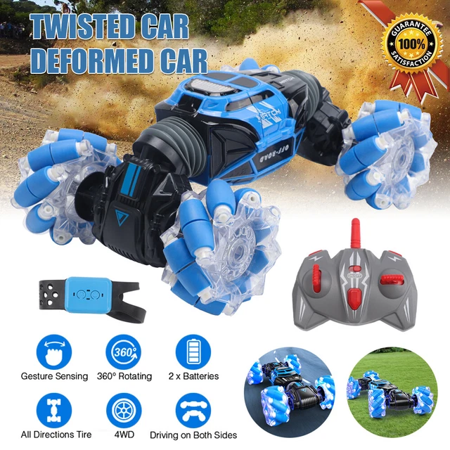 4WD HAND GESTURE Sensing Car 360° RC Stunt Car Off-Road Remote Control ...