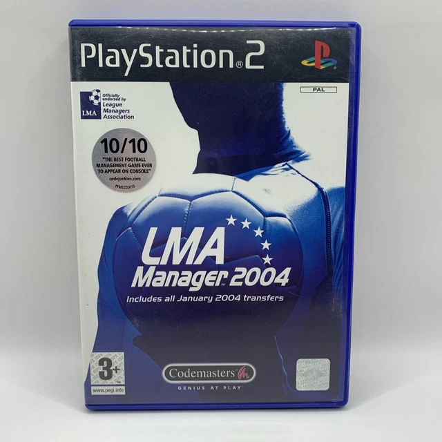 LMA MANAGER 2004 PS2 2003 Sports Codemasters G Rating VGC Free Postage ...